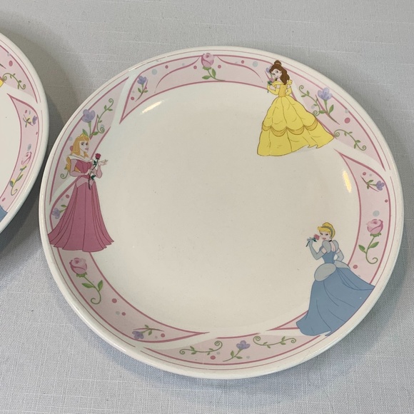 Disney | Dining | Disney Princess Gibson Ceramic Dinner Plates Set Of 2 ...